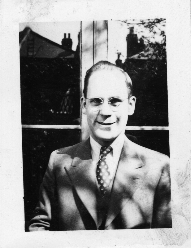 Richard Beckman Poses Outside of Barkley House | Harry S. Truman
