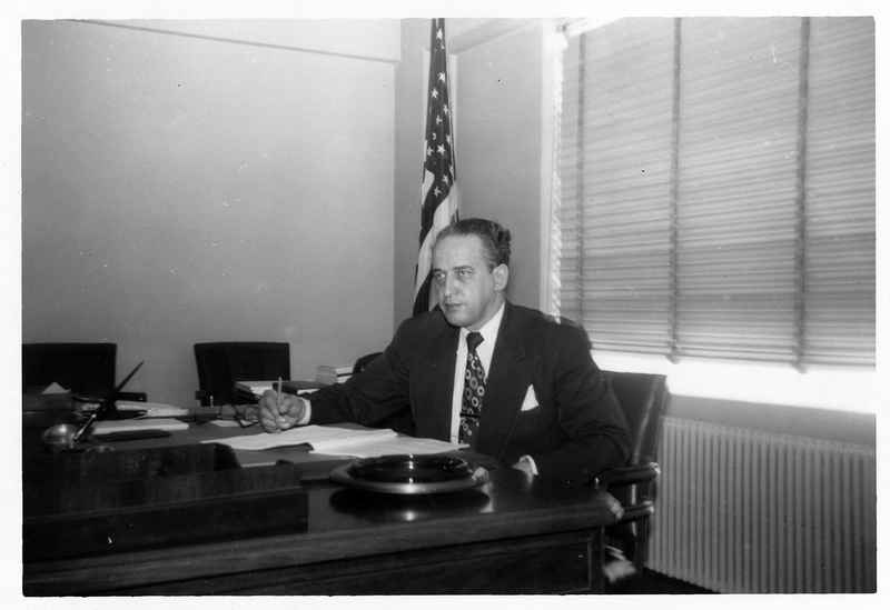 Frank Horne Sitting at Desk | Harry S. Truman