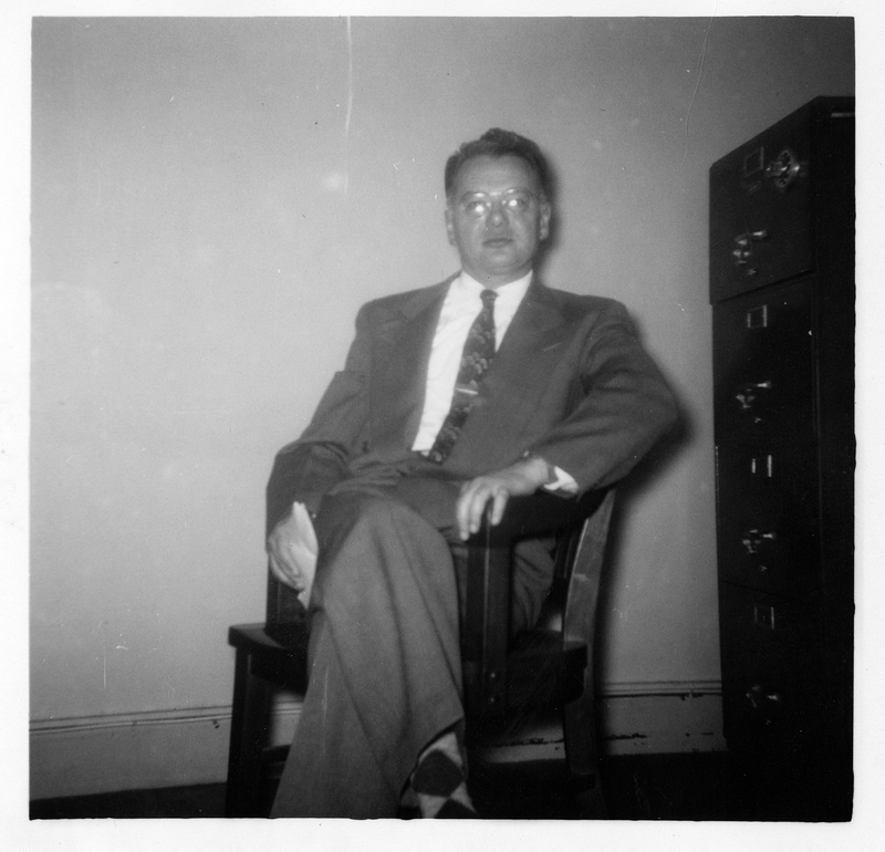 Jerome F. Morse Sitting in Chair | Harry S. Truman