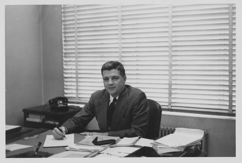 Paul E. Ferrero Sitting at Desk | Harry S. Truman