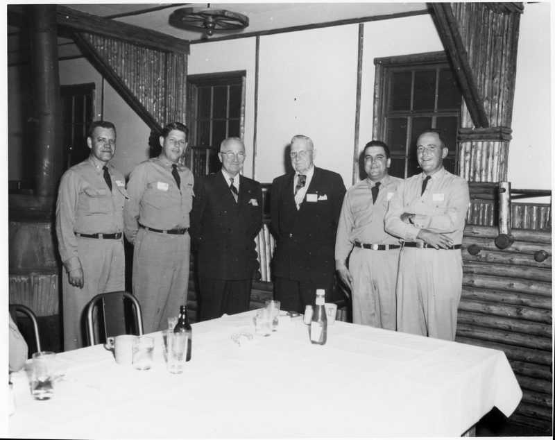 Former President Harry S. Truman And Ralph Truman with Unidentified Men ...