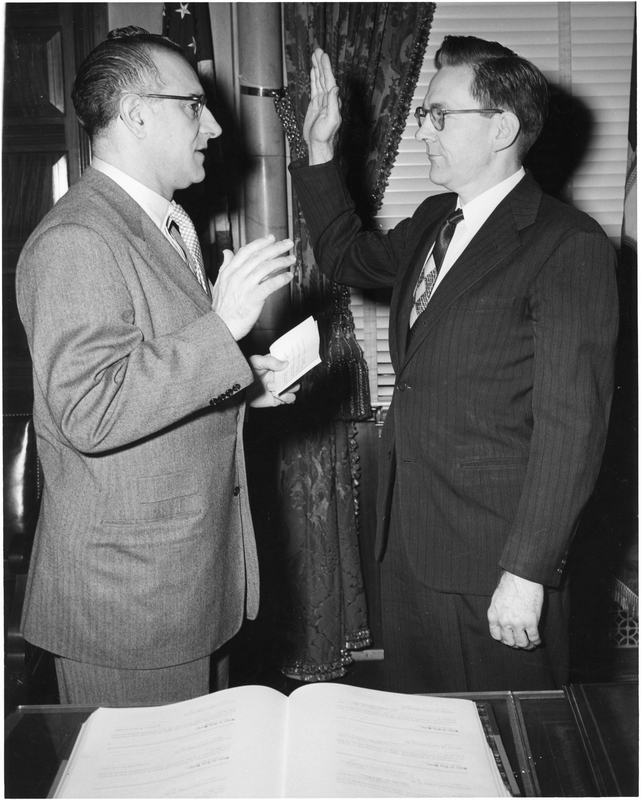 James L. Sundquist Being Sworn In | Harry S. Truman