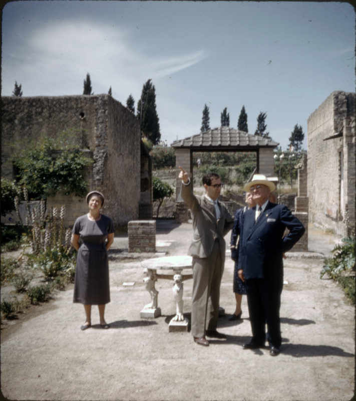 Former President Truman, Bess Truman, and Dorothy Rosenman on tour near ...