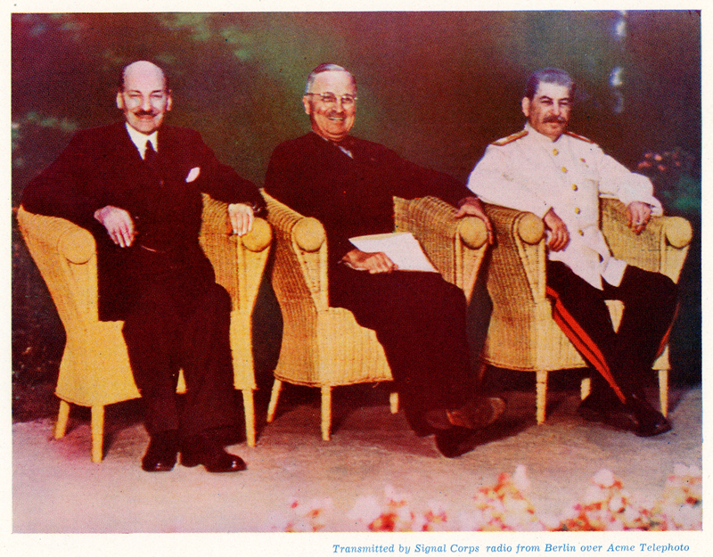 Prime Minister Attlee, President Harry Truman, and General Secretary ...
