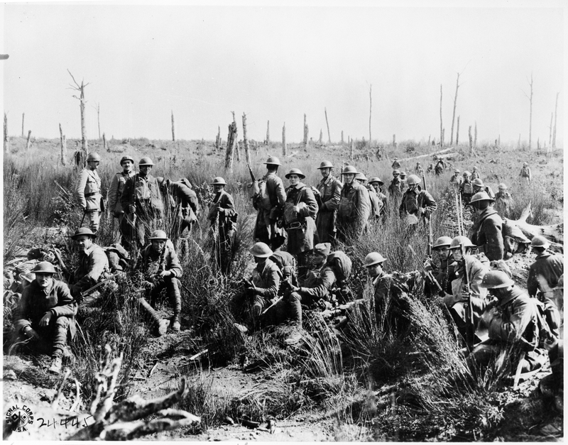 American soldiers in the Argonne Forest during World War One | Harry S ...