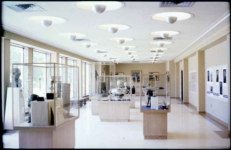 Museum Exhibit Display Cases in the Garden Room of the Harry S. Truman ...