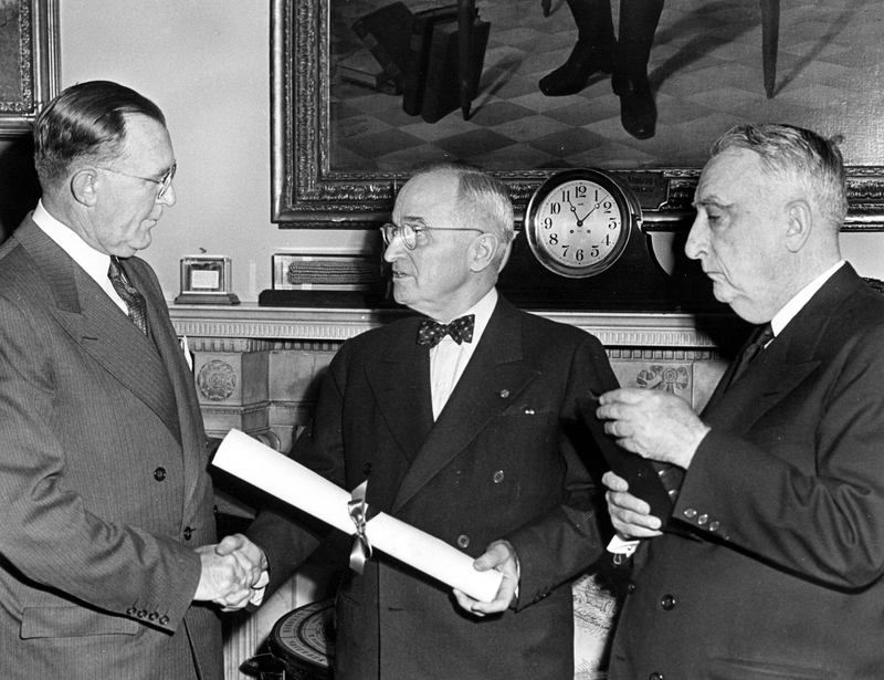 Harry S. Truman, Fred M. Vinson, and Charles E. Wilson | Harry S. Truman
