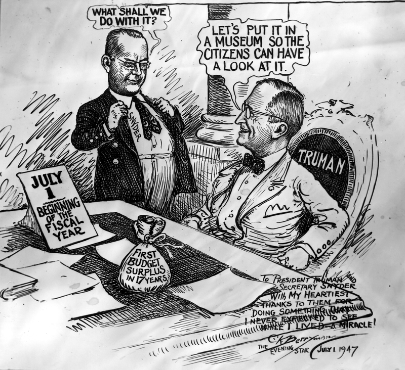 Political Cartoon by Clifford Berryman | Harry S. Truman
