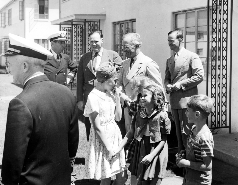 Truman with unidentified people | Harry S. Truman