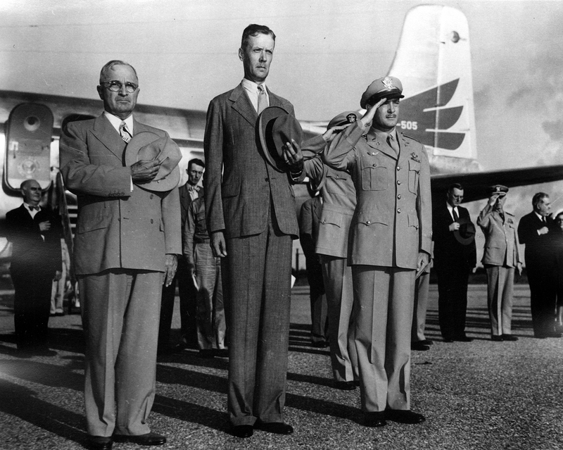 Truman with Sir John Shaw and Colonel A. J. Becker | Harry S. Truman