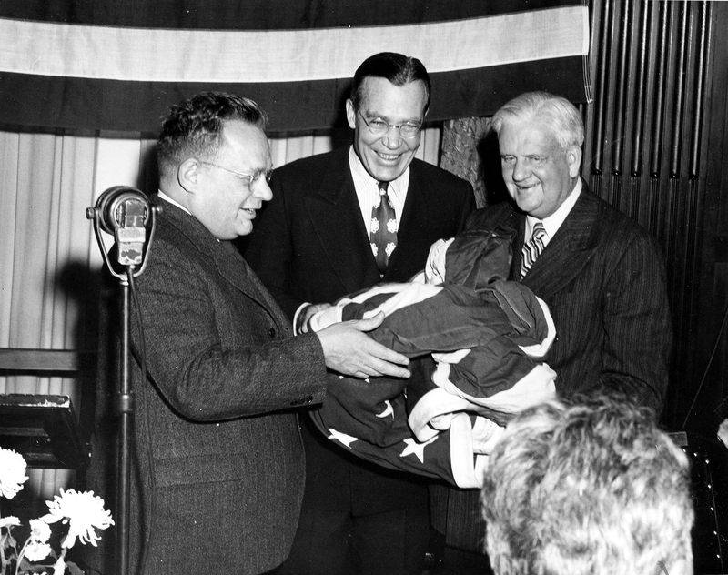 Maury Maverick, Artemus Gates, and Mayor Lapham of San Francisco ...