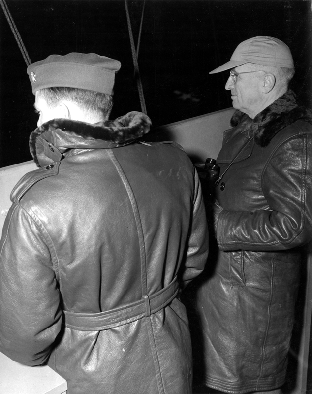 President Truman on U. S. S. Franklin D. Roosevelt | Harry S. Truman