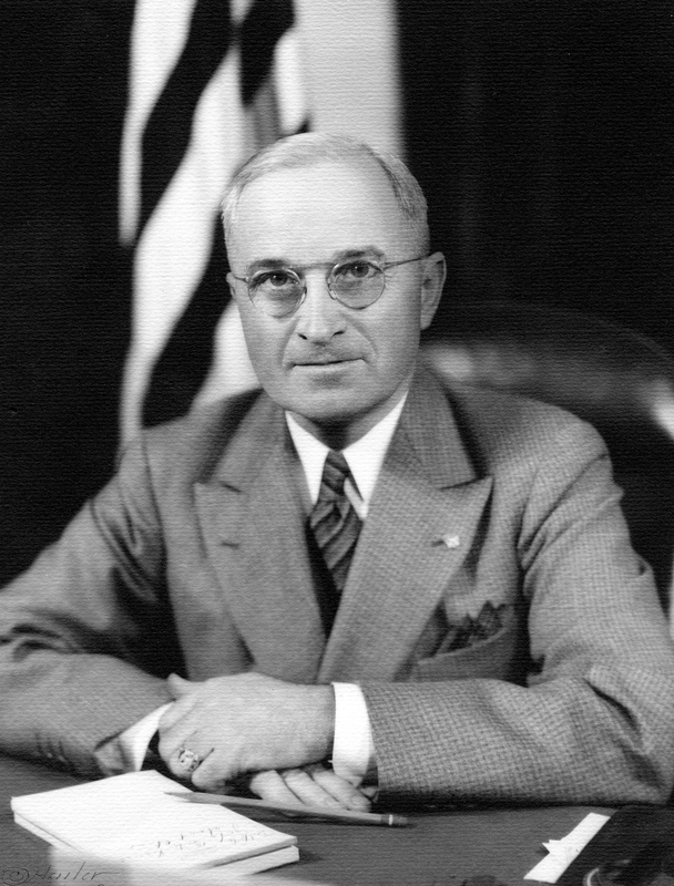 Portrait of President Truman sitting at desk | Harry S. Truman