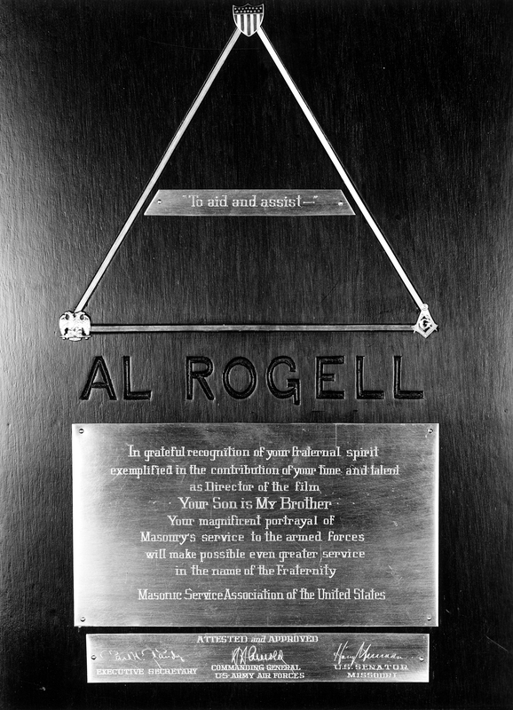 Plaque from Masonic Service Association | Harry S. Truman