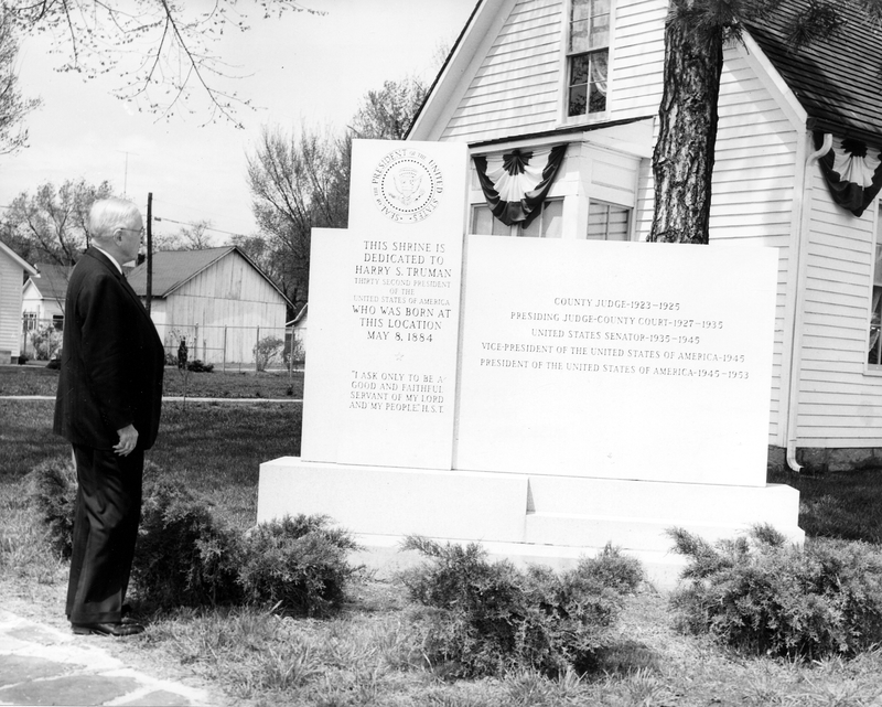 Truman looks at the Truman Shrine Memorial | Harry S. Truman
