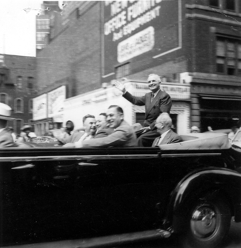 President Truman on Labor Day motorcade in Detroit | Harry S. Truman