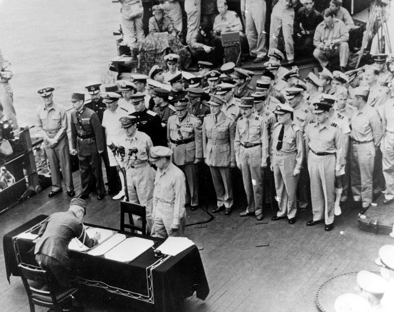 Japan Surrenders On The Uss Missouri Harry S Truman