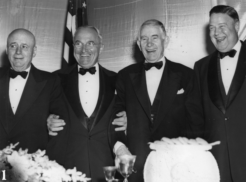 Sam Rayburn, Harry S. Truman, Alben Barkley, and William Boyle | Harry ...