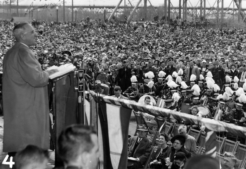 President Harry S. Truman delivering a speech | Harry S. Truman