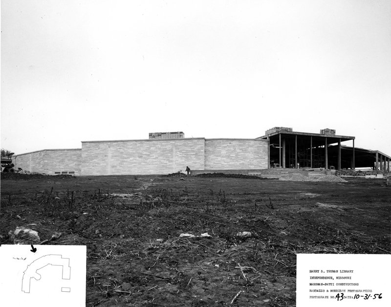 View of the construction of the Harry S. Truman Library | Harry S. Truman