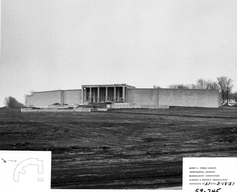 View of the Construction of the Harry S. Truman Library | Harry S. Truman