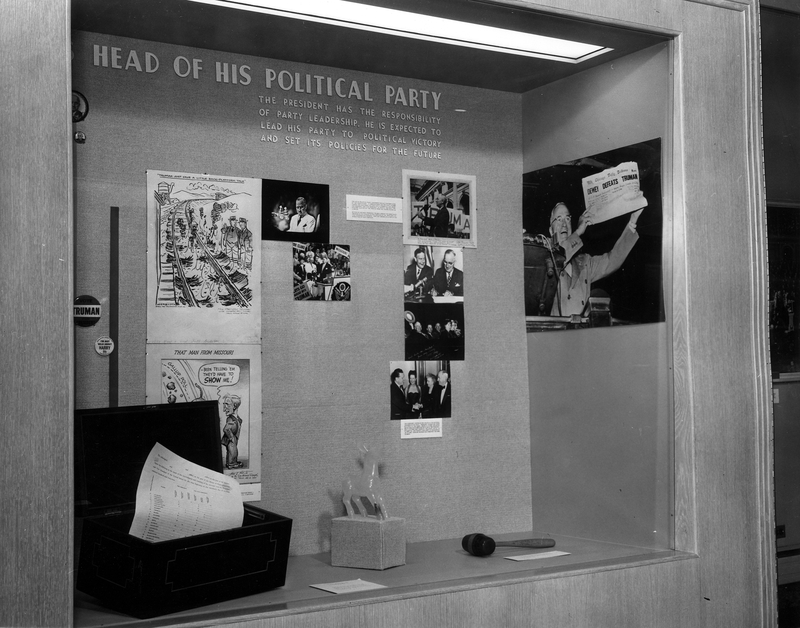 Truman Library Display Case--"As Chief of His Political Party" | Harry ...
