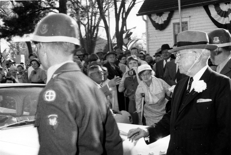 Truman returning to car in Lamar, MO | Harry S. Truman