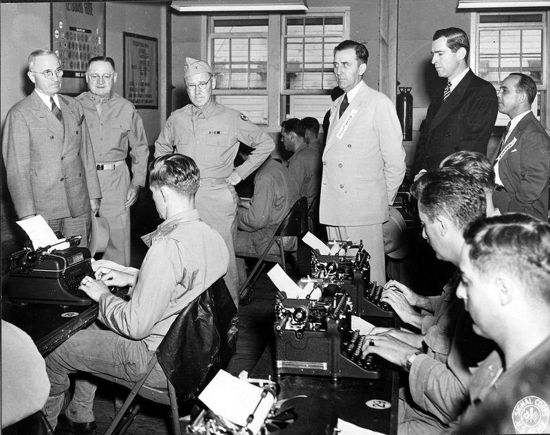 Senator Truman inspecting Camp Crowder, Missouri | Harry S. Truman