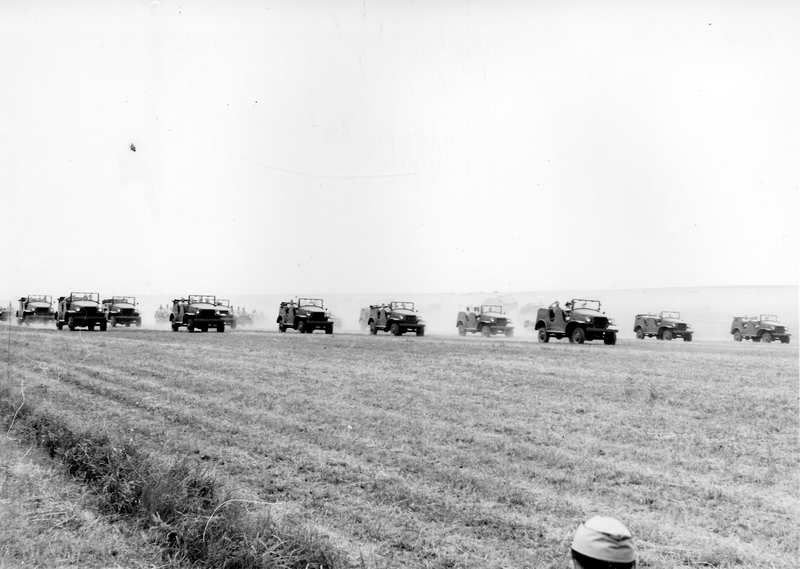Maneuvers by trucks at Fort Riley, Kansas | Harry S. Truman