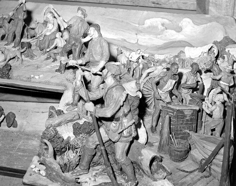 Test picture of Benton's clay model | Harry S. Truman