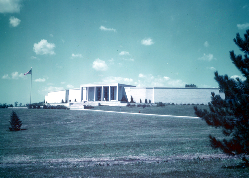 The library, looking northwest from 24 Highway | Harry S. Truman
