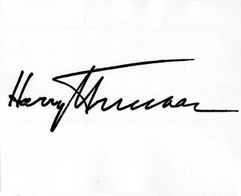 Harry S Truman Signature