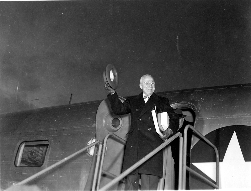 Truman exiting plane | Harry S. Truman