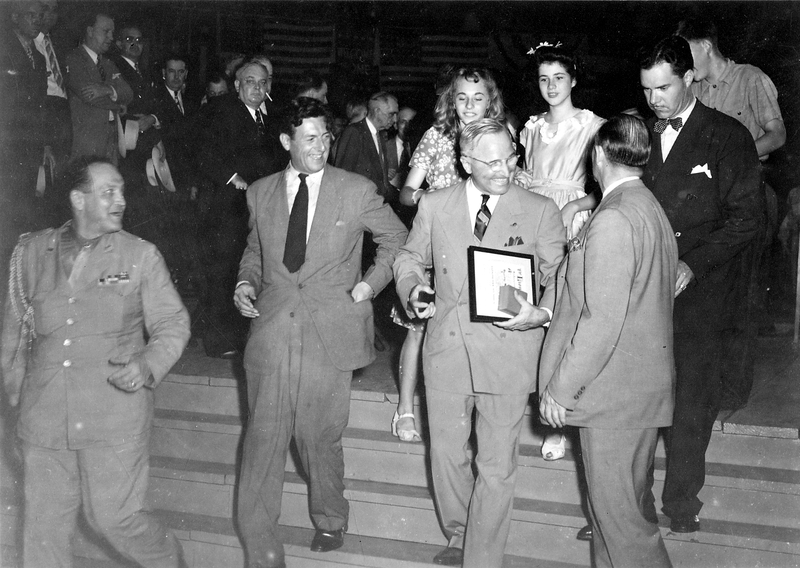 Truman leaving RLDS Auditorium | Harry S. Truman