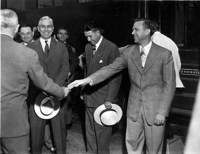President Truman shakes hands | Harry S. Truman