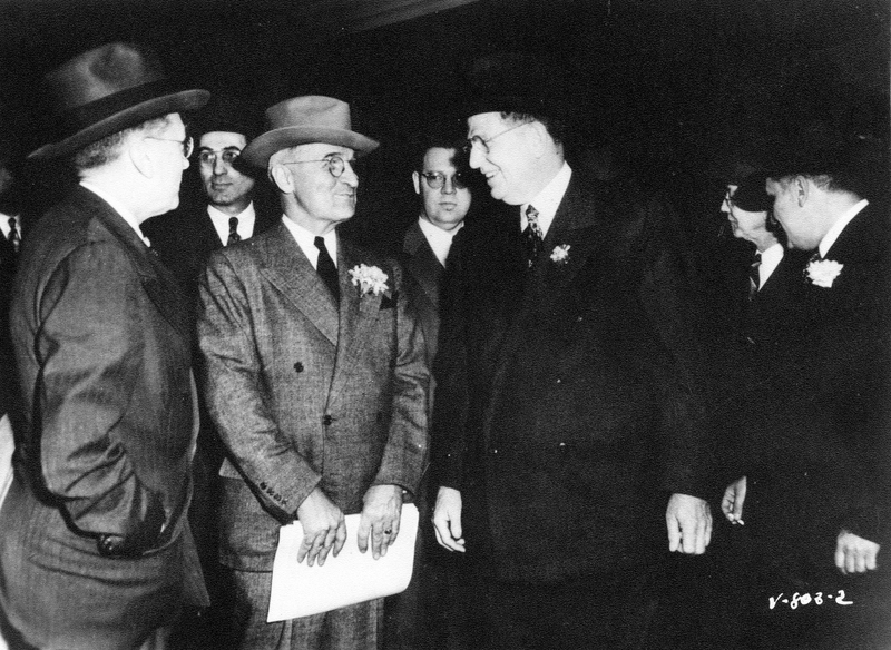 Truman with unidentified men | Harry S. Truman