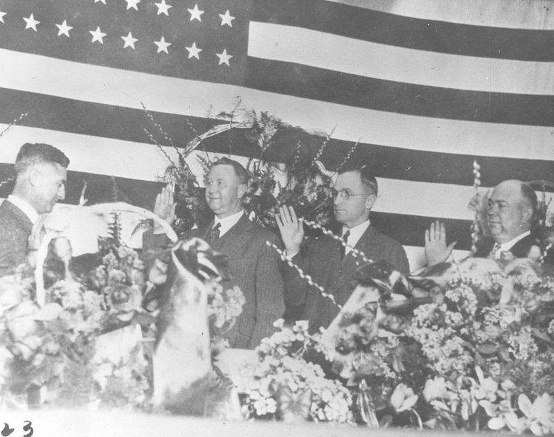 Truman being sworn in as judge | Harry S. Truman
