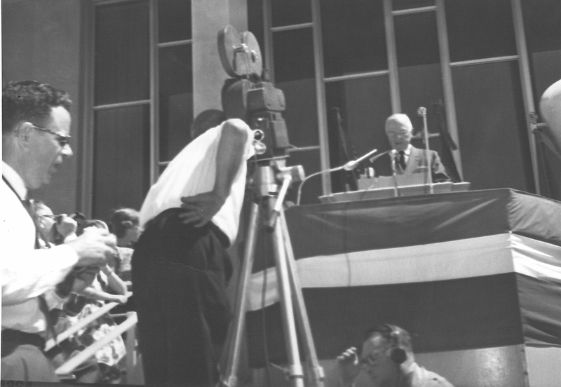 Truman speaking, view from the audience | Harry S. Truman