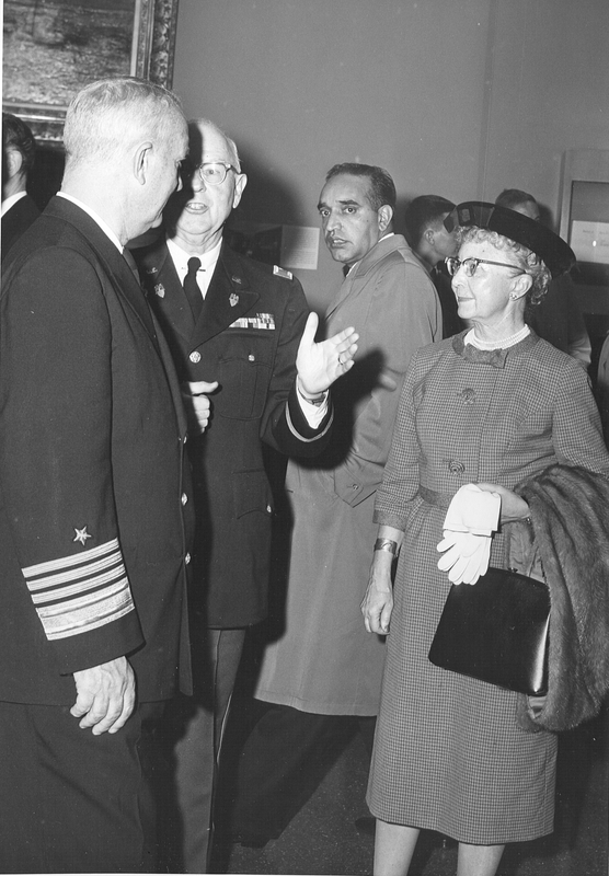 Admiral and Mrs. Burke with Rufus Burrus | Harry S. Truman