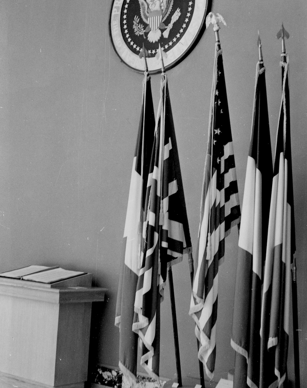 Harry S. Truman Library exhibit, flags | Harry S. Truman