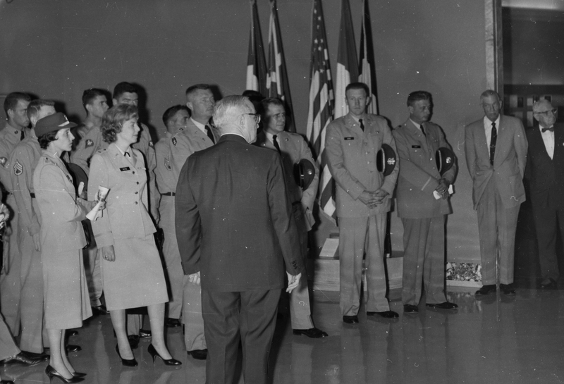 Truman with service personnel | Harry S. Truman