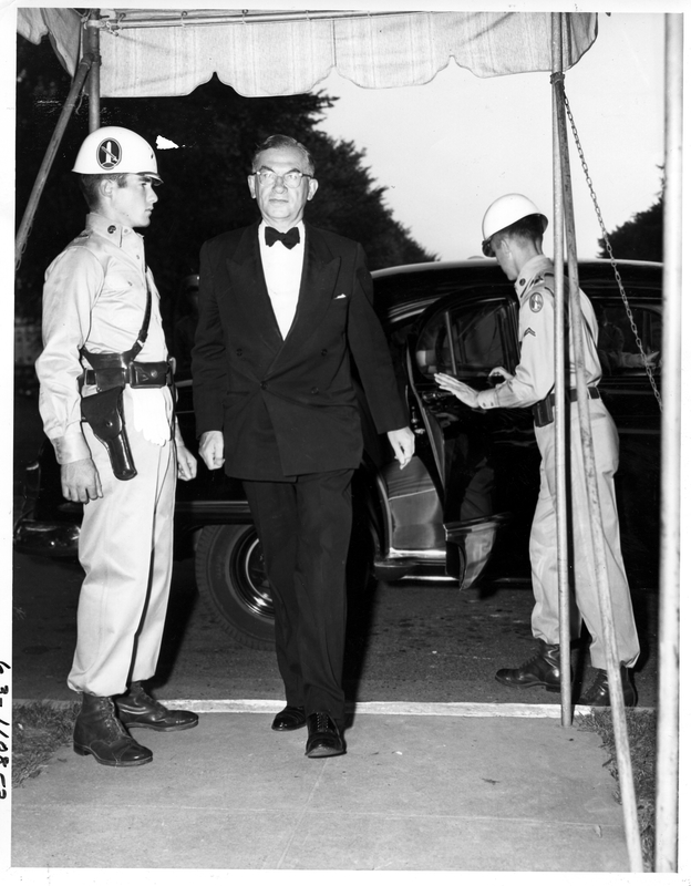 Mr. Claxton Arriving at Defense Ministers Reception | Harry S. Truman