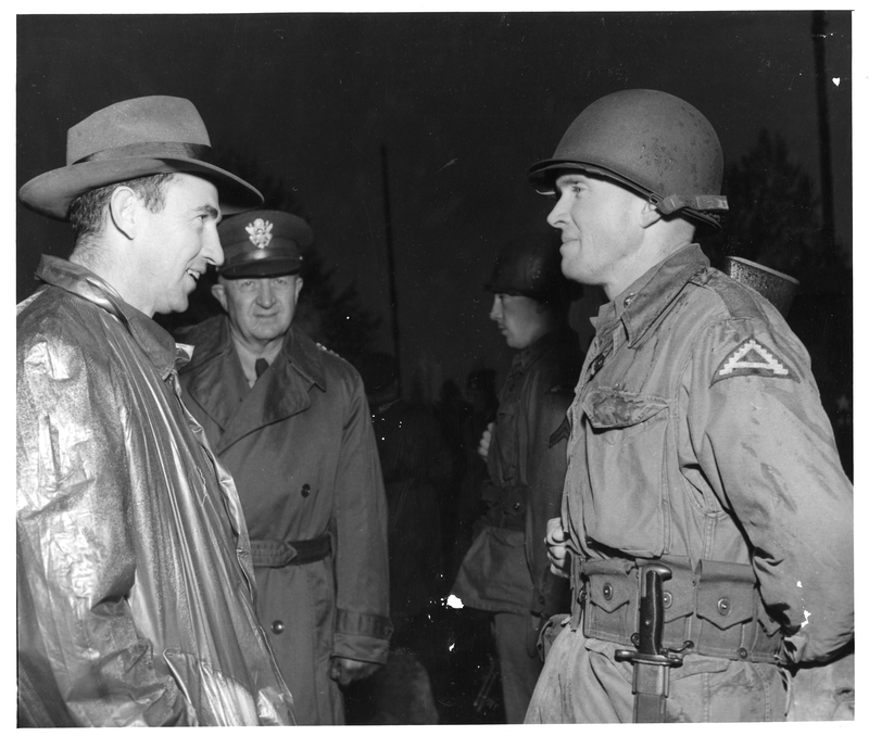 Secretary Frank Pace Talks with Soldier | Harry S. Truman