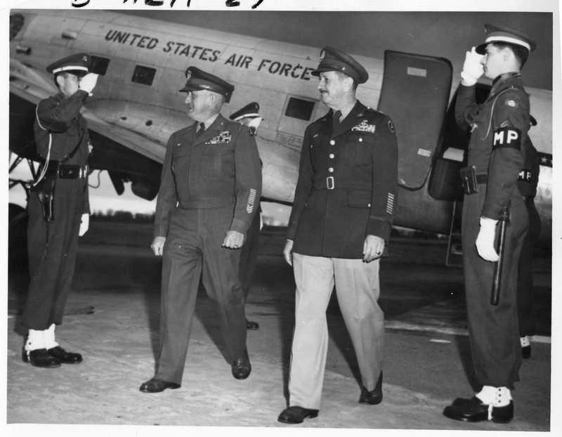 General John Hodge and General Crump Garvin at Airport | Harry S. Truman