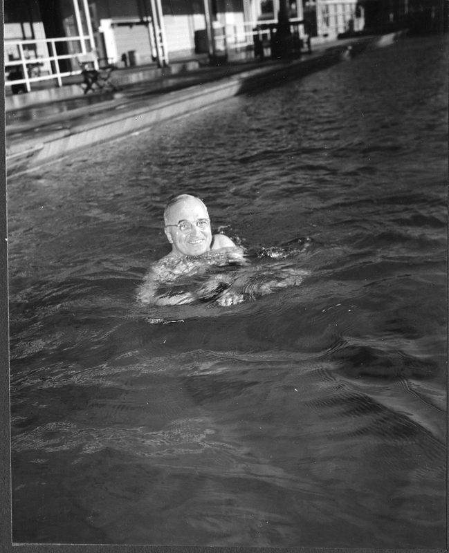 Truman Enjoys a Swim | Harry S. Truman
