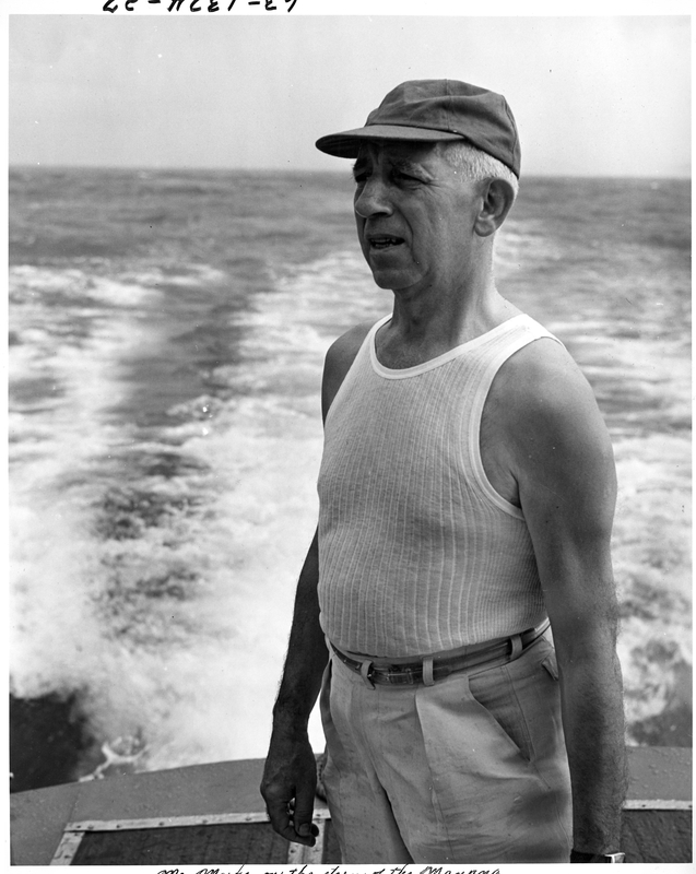 Ted Marks on Stern of Fishing Boat | Harry S. Truman