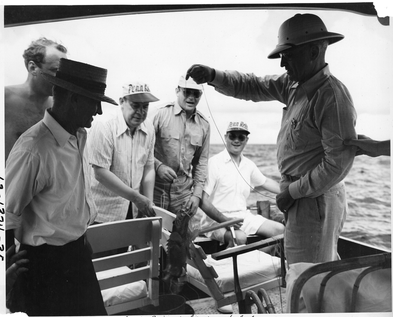 President Harry S. Truman Displays the Fish He Caught in Bermuda ...
