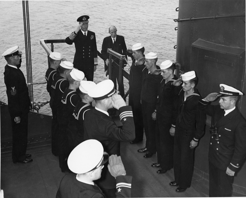 King George VI Piped Aboard the USS Augusta | Harry S. Truman