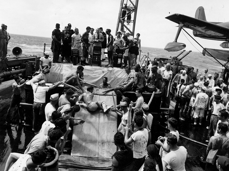 Crossing the Equator Ceremony on the USS Missouri | Harry S. Truman
