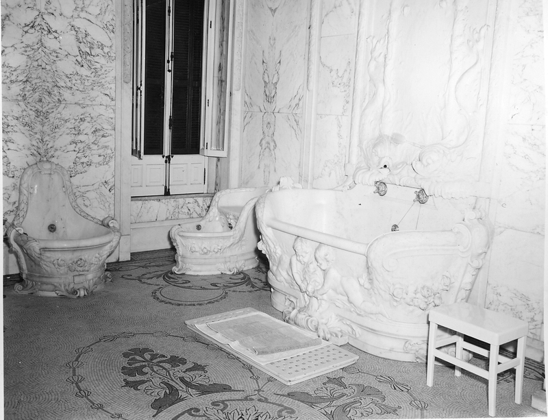 President Truman's bathroom in the Laranjeiras Palace in Rio de Janeiro ...